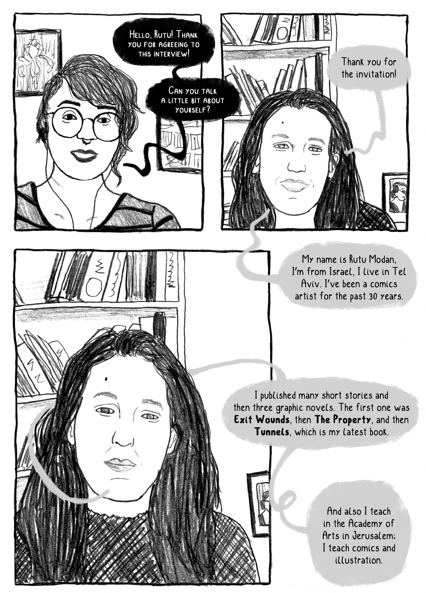 SOLRAD Comics: Gabriela Güllich Interviews Rutu Modan - SOLRAD